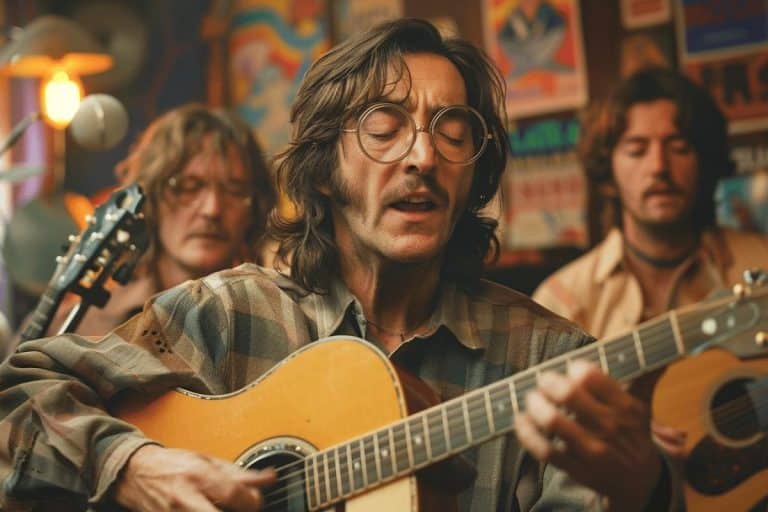 Avec qui John Lennon jouait-il dans la photo originale ? - Etoile Casting